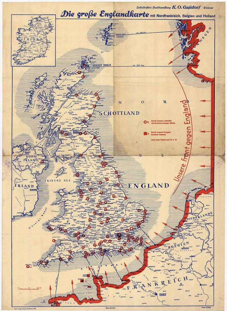 Mapa Anglie, severní Francie, Belgie, Holandska 1940-1941 - amo.ostrava ...